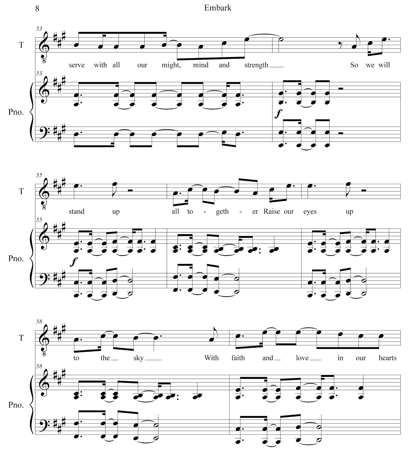 Lakewood Stake YW's Camp: Video and Music/Words for the Song Embark