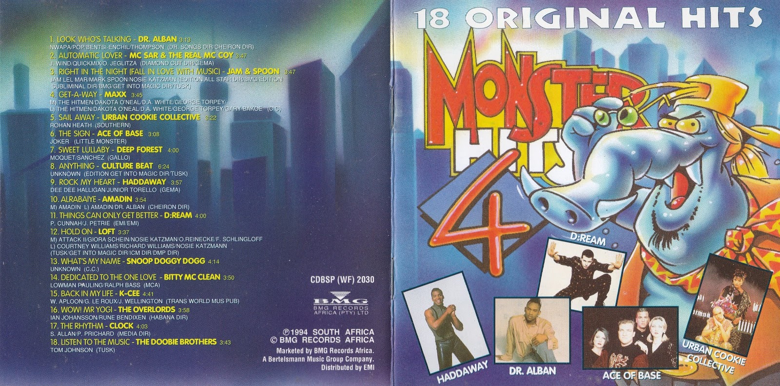 RETRO DISCO HI-NRG: MONSTER HITS 4 - Various Artists (1994) eurodance ...