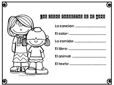 Tutti-Frutti : ACTIVIDADES SOBRE MAMÁ