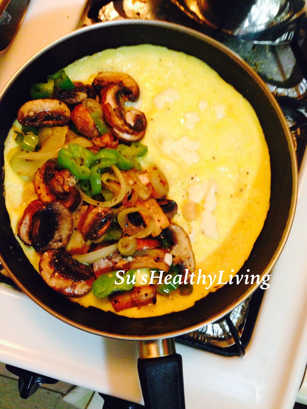 Su'sHealthyLiving: Meatless Monday Stuffed Omelette