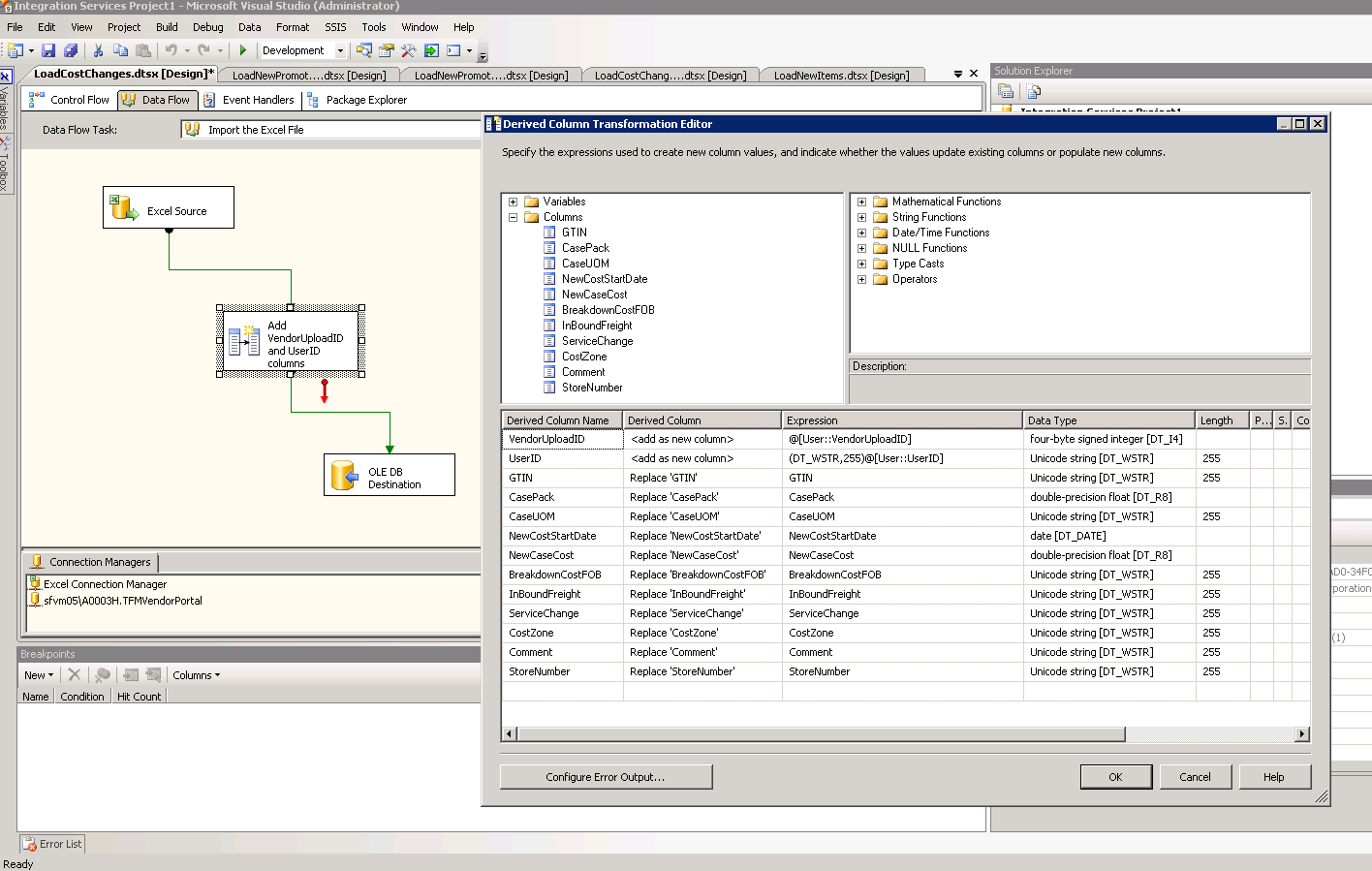 A day in the life of a BI Developer: Task 17: SSIS with variable excel ...