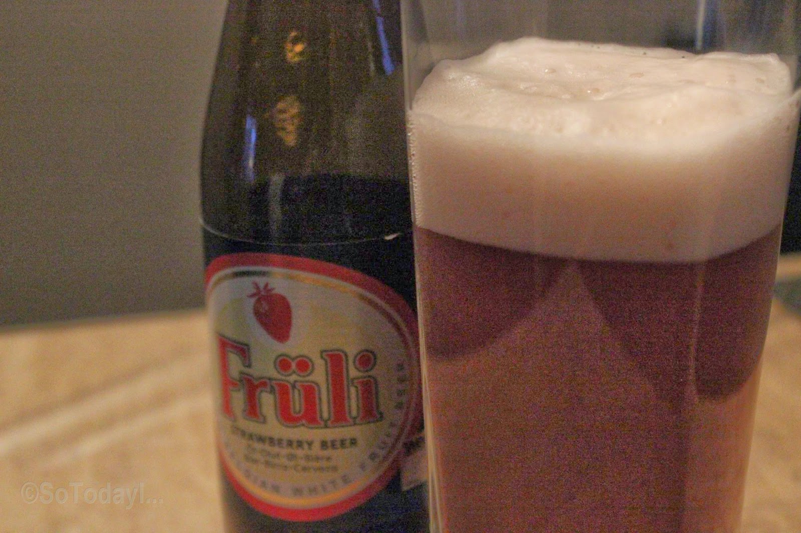 ENJOYING A BELGIAN FRULI BEER... | So Today I...