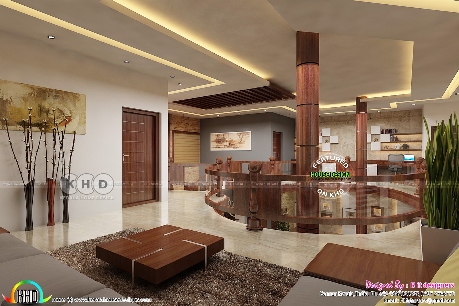 Upper floor interior designs by Rit interiors - Kerala Home Design and ...