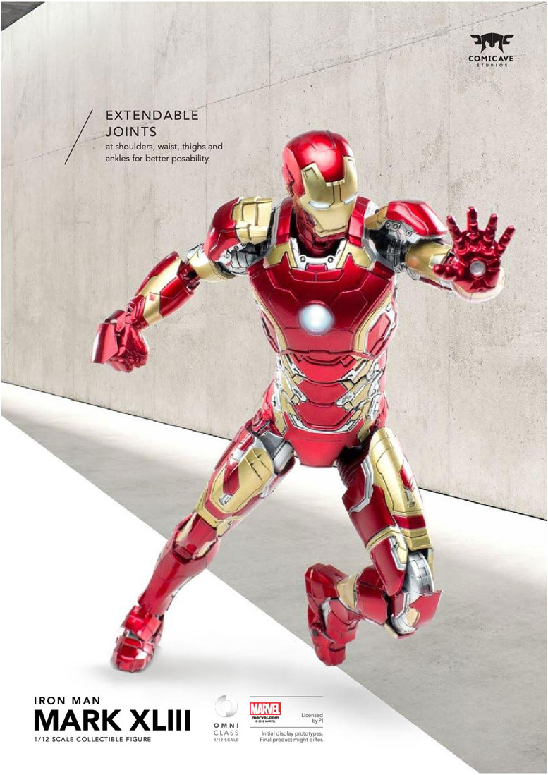 1/12 Scale Iron Man Mark 43 by Comicave Studios / Announcement of New ...