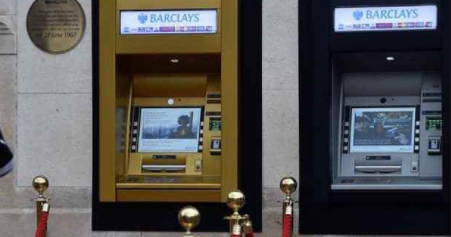The first ATM in the world Clocks 50 Years