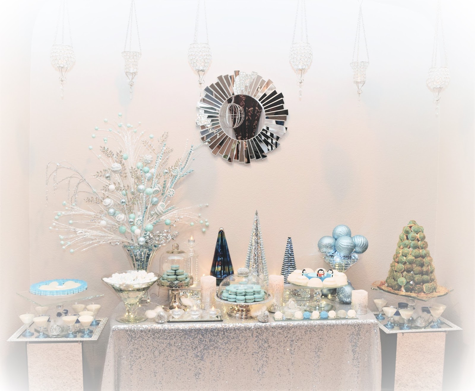 Winter Wonderland Christmas Dessert Table
