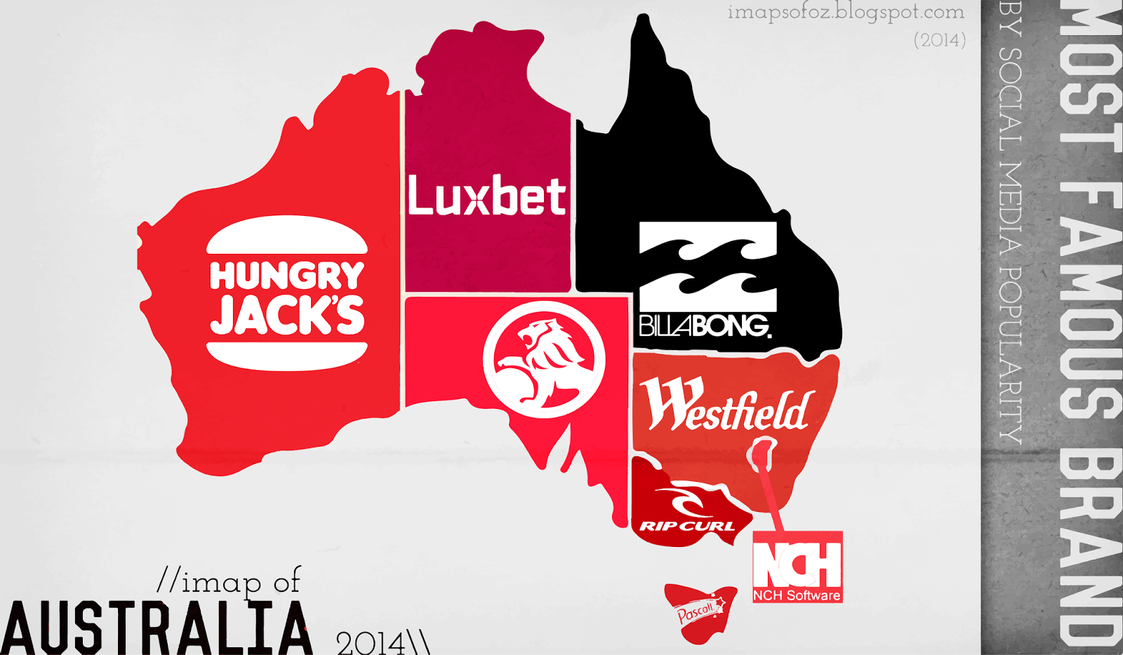More accurate/updated version of "Most Famous Australian Brand By State ...