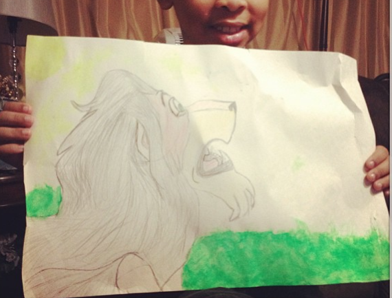 Braeden's Art Planet: Scaredy Cat Scar