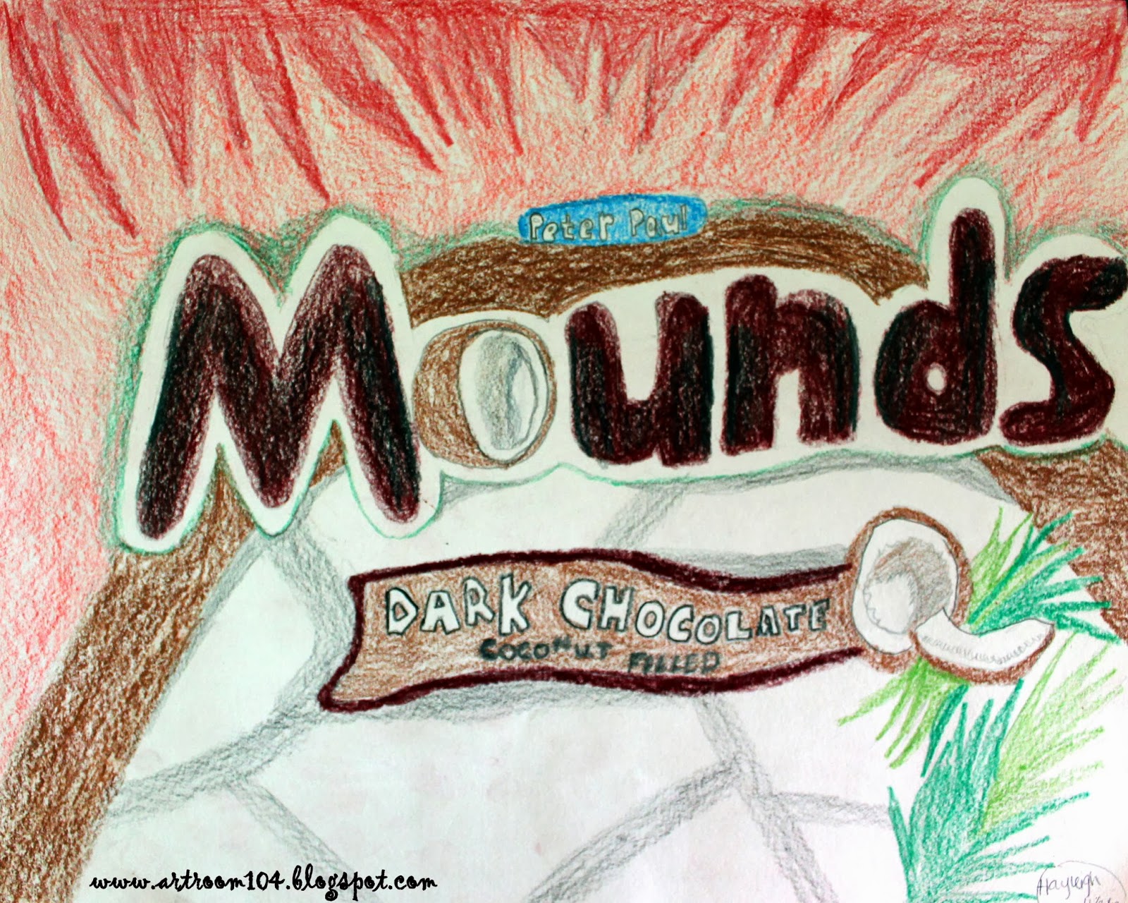 Art Room 104: Studio Art: Wrapped Food Drawing