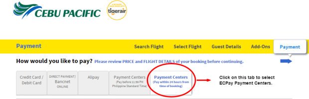 Pay your Cebu Pacific Air Ticket at E.C.Pay Balanga City ~ EC Gas Bataan