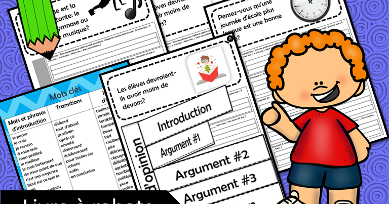 la classe de caro.: Texte d'opinion - Écriture - Thème: l'école, la rentrée