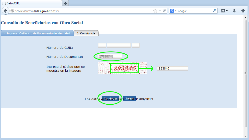 Consultas on-line: Consulta de Obra Social - CODEM
