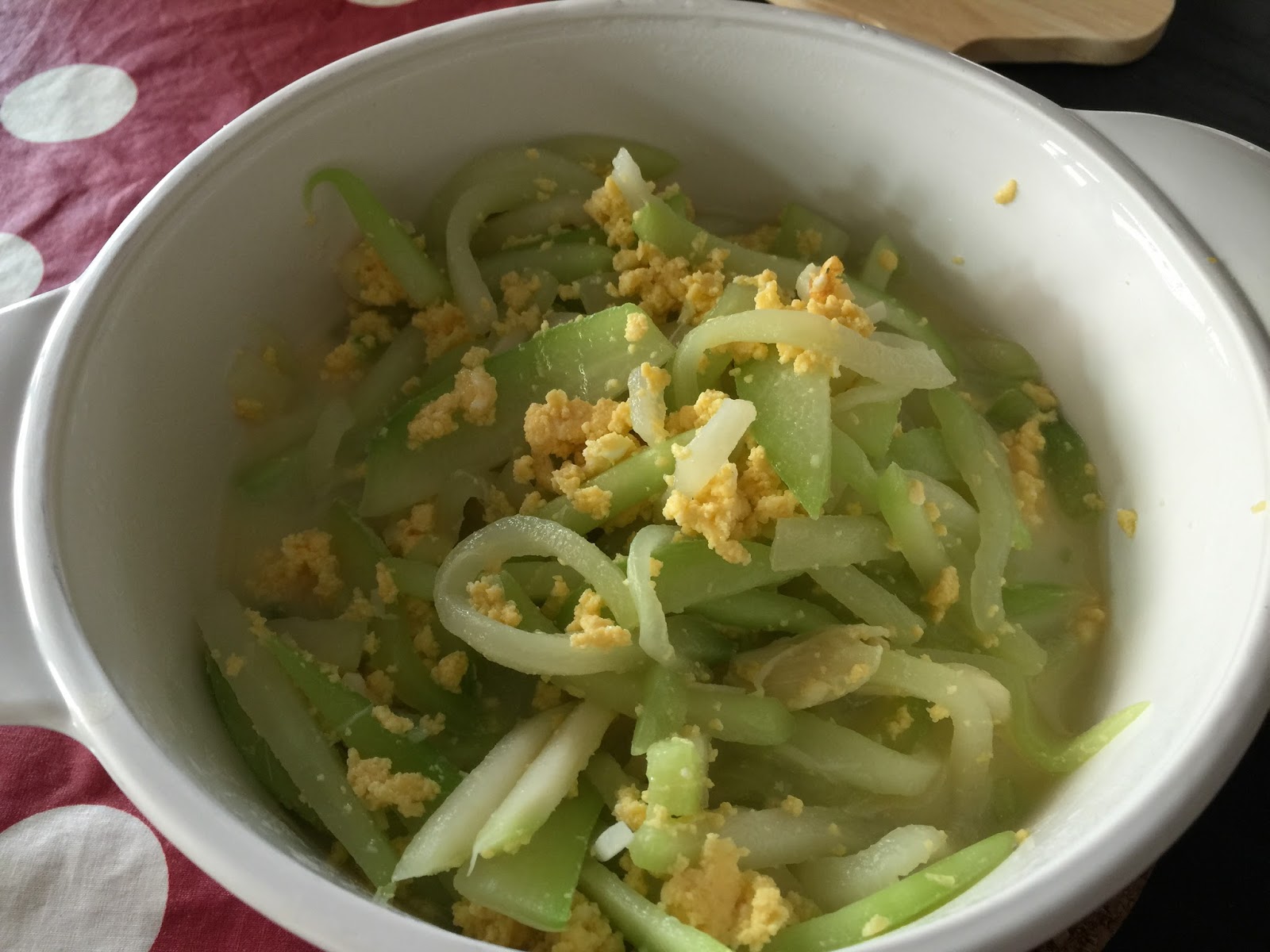 The Right to Be Alive: Thermomix Stir Fried Chayote with Eggs