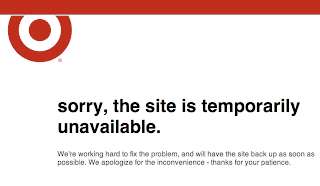 Target Addict: Target's website down...