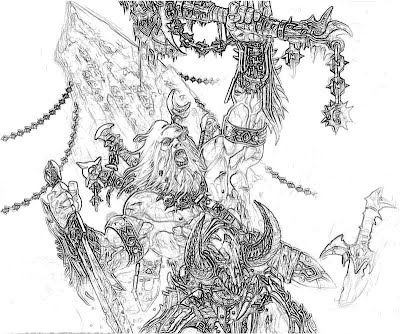 Diablo Barbarian Coloring Pages Sketch Coloring Page
