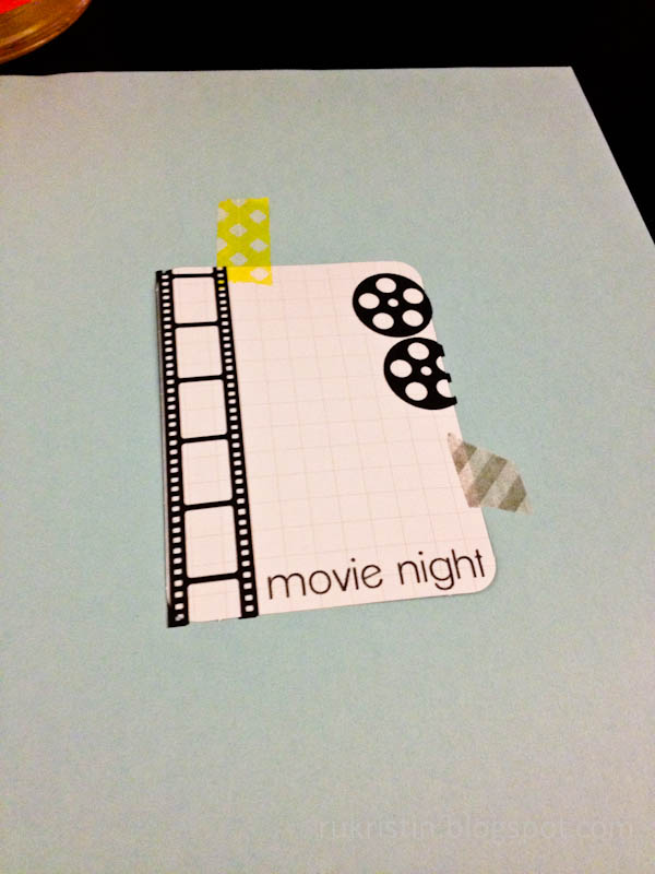 rukristin papercrafts: Project Life Printable: Movie Night