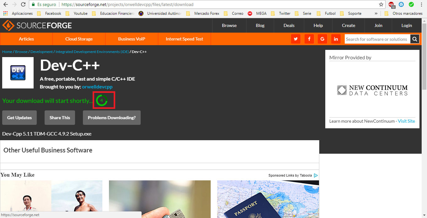 Descargar e Instalar Dev C++ 2018