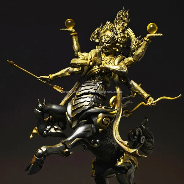 KT Project KT-001 Takeya Style Jizai Okimono "Kirin" Iron Rust Look Edition (Kaiyodo)