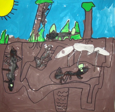 Thomas Elementary Art: 2nd Grade Bugs in Their Habitat
