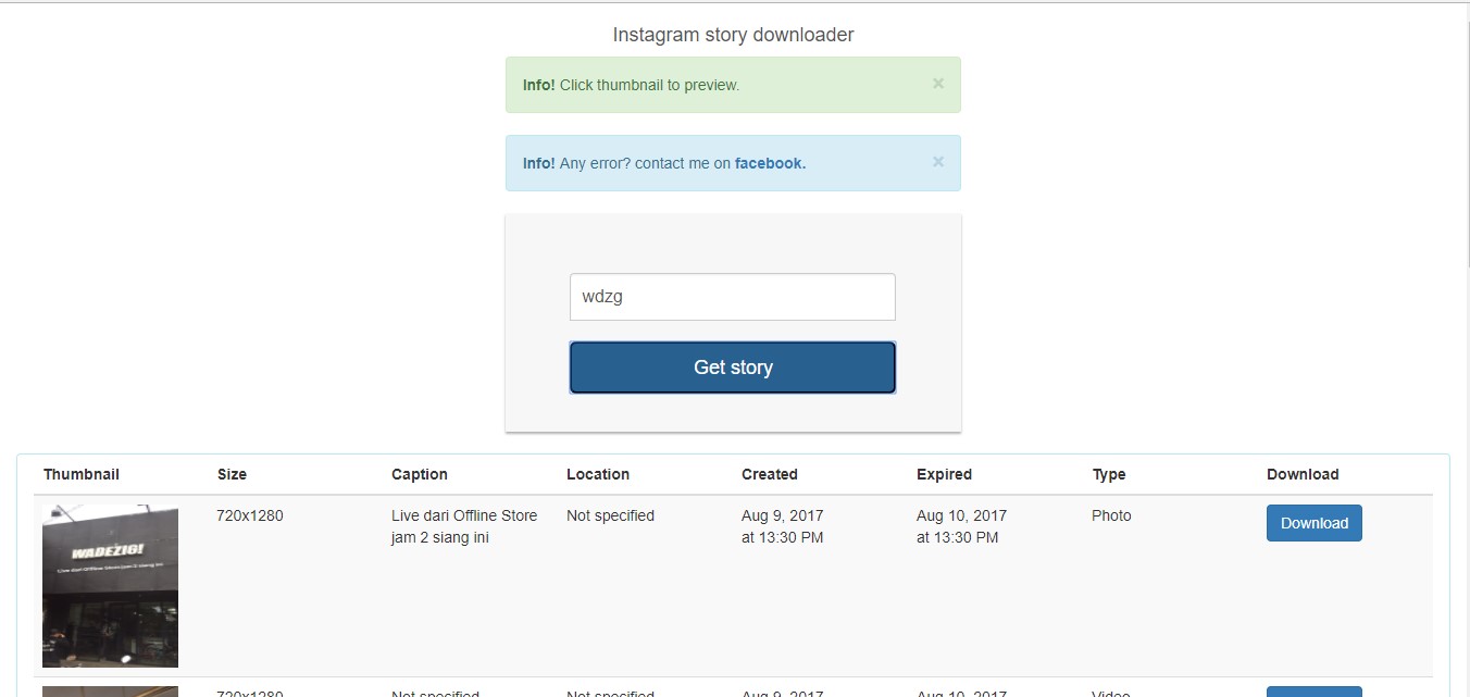 Cara Download Instagram Stories / SnapGram ~ JNCK Media Blog