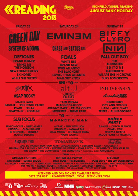 Hard Vibes: Reading Festival 2013- Latest Line Up