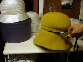 THE MILLINERY SHOP: Handmade Hats by MARCIA LACHER: Blocking a Hat