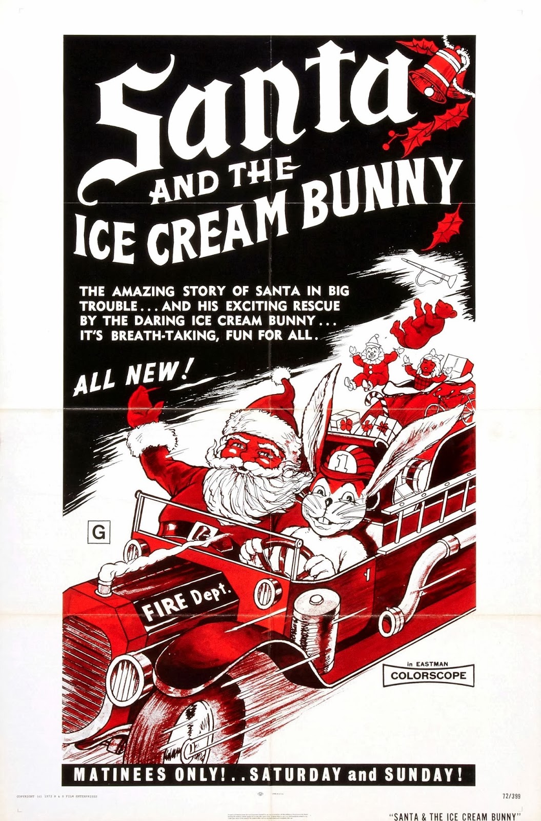 Baker's Log: Oddball Film Report: SANTA AND THE ICE CREAM BUNNY (1972)