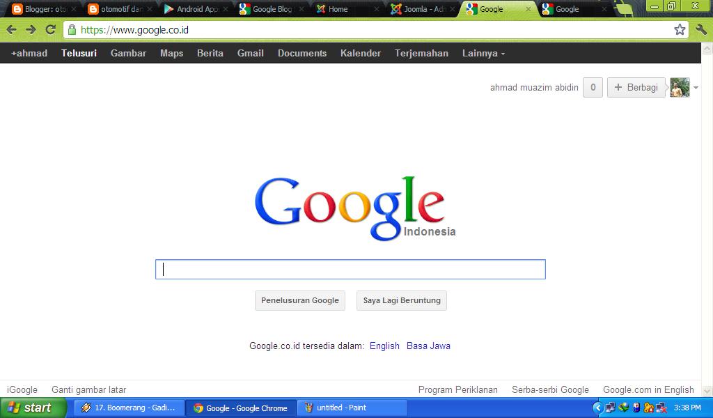 Menu Baru Google.com - Resource KaAzima