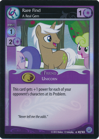 MLP Rare Find, A Real Gem CCG Cards | MLP Merch