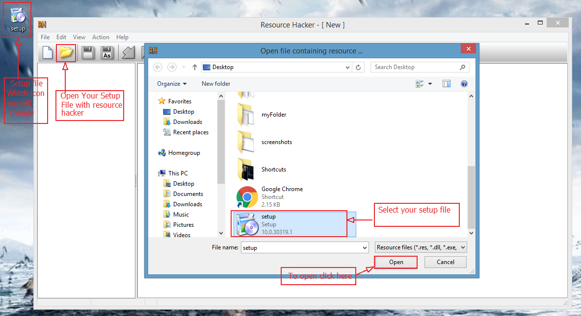 How to change icon of setup file step by step tutorial