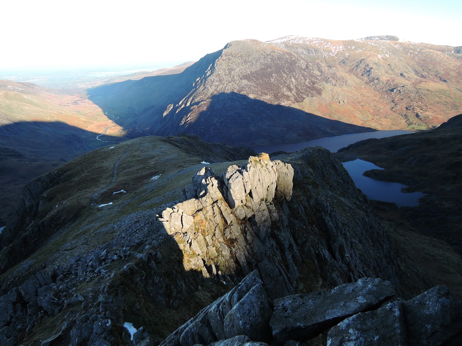 Simons Out and About: Y Gribin ridge to Glyder Fawr and Y Garn Descent.