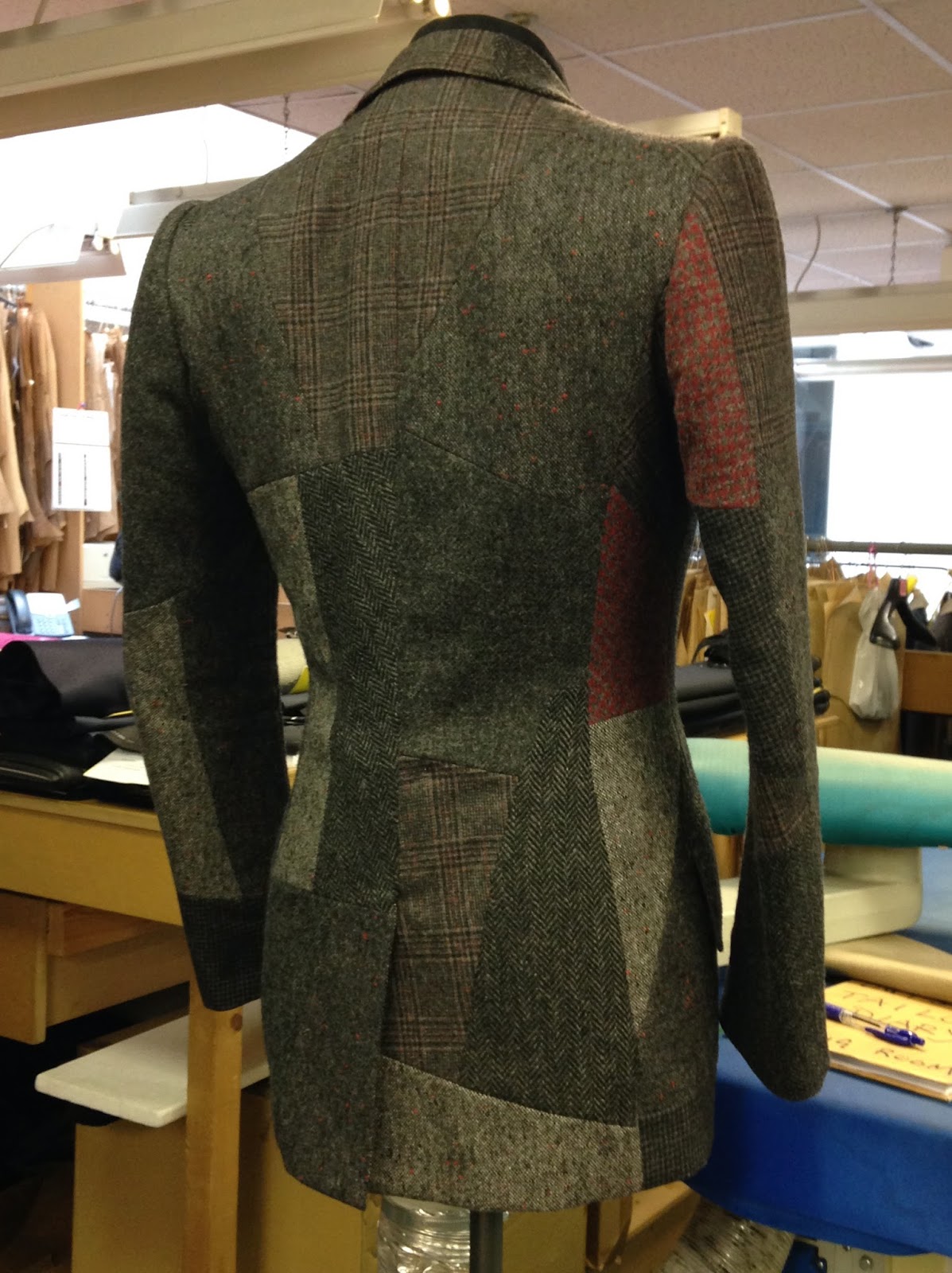 DAVIDE TAUB: From The Archive: Tweed Patchwork Curved-Seam Jacket, 2011