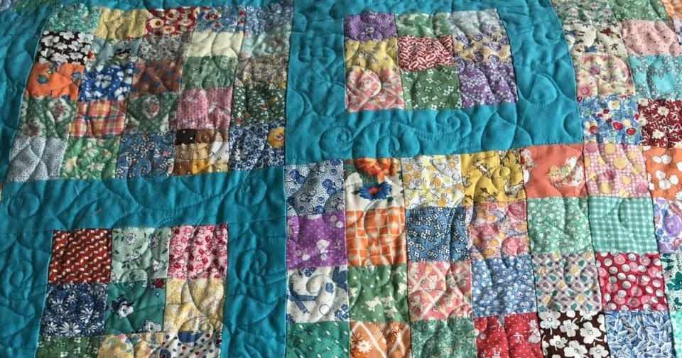 klein meisje quilts: orange! 25 patch/framed nine patch quilt, completed