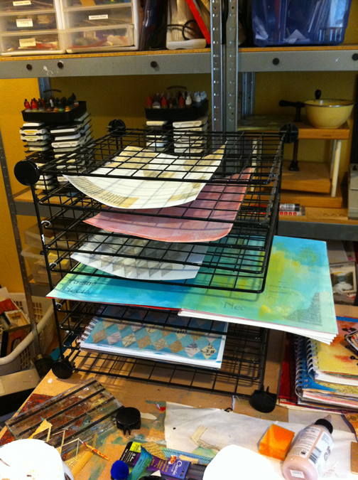art in the garage: Homemade Drying Rack