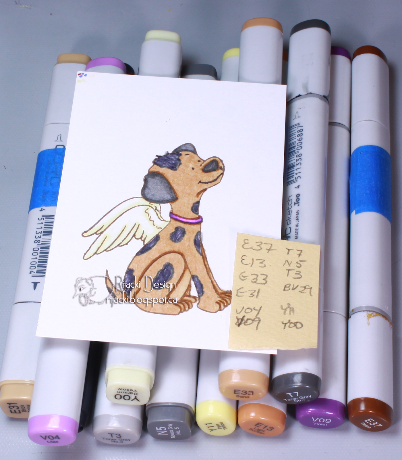 Rijacki's Workshop: Rainbow Bridge - Copic colouring