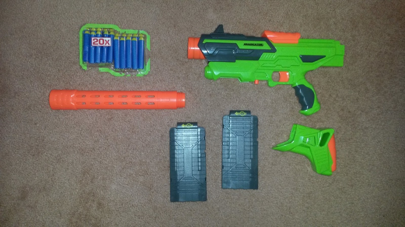 Outback Nerf: Review: Buzz Bee Eradicator (15m) [Tactical Storm]