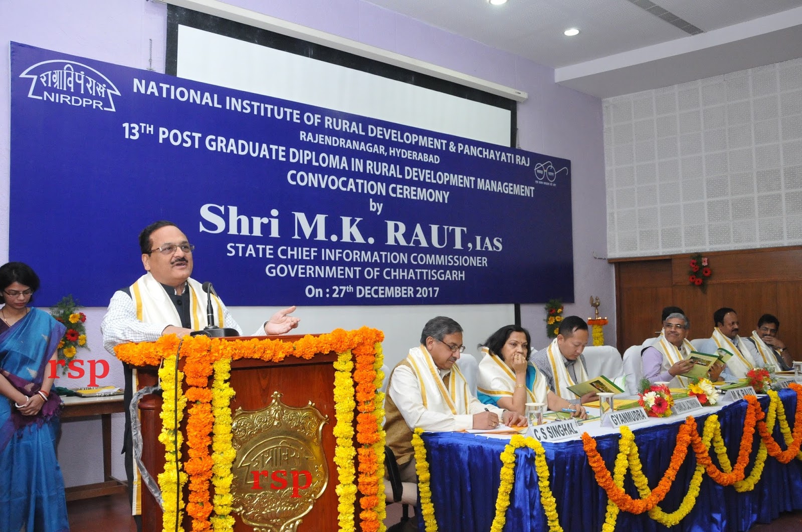 Thirteen Convocation of PGDRDM of NIRD&PR - rspnetwork.in