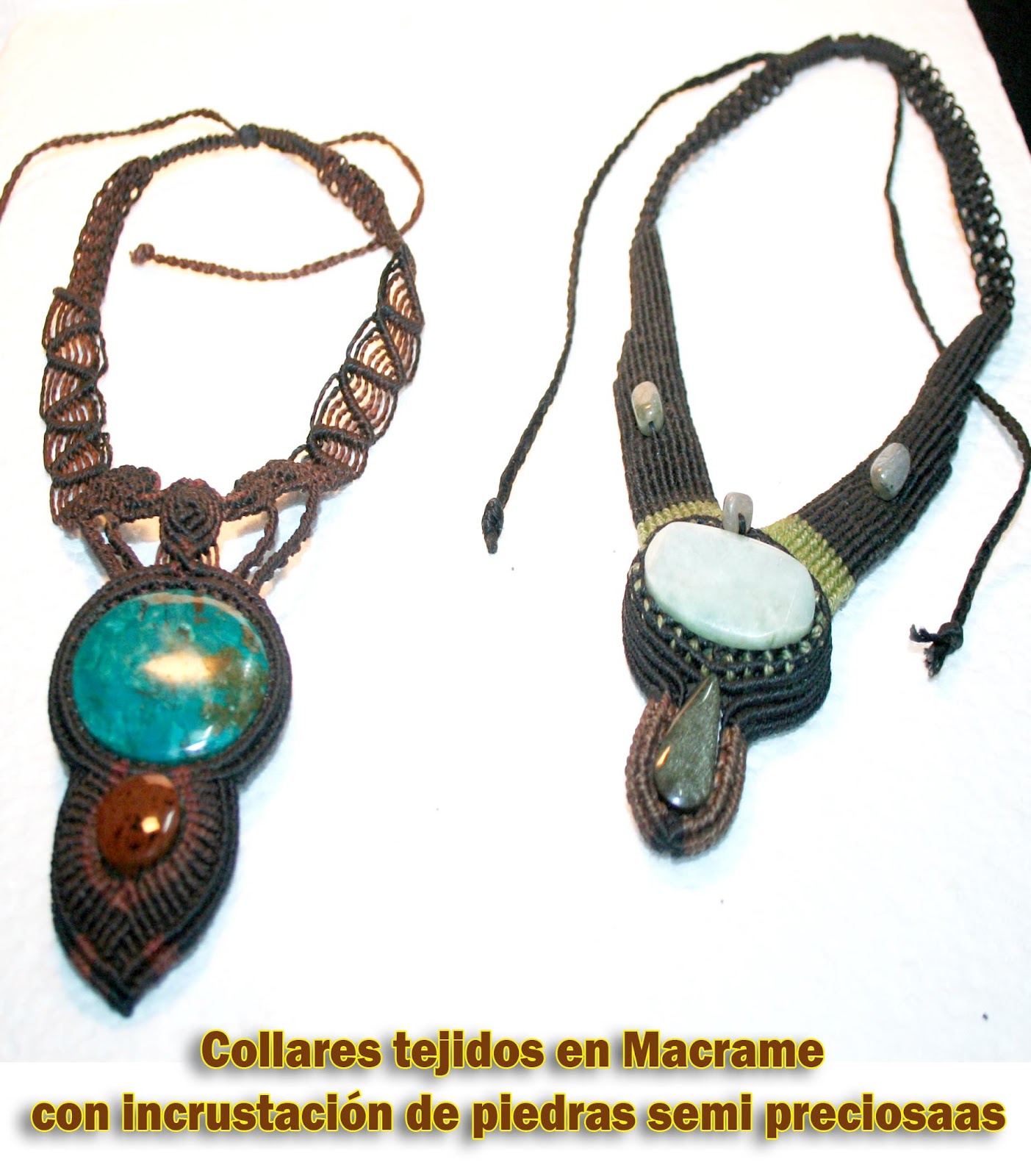 Joyería Artesanal: Collares tejidos a mano