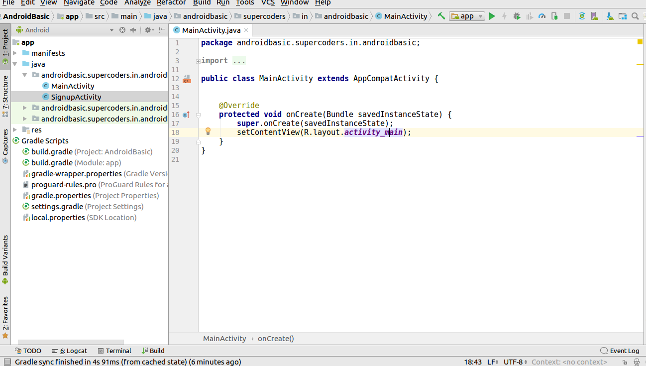 Android Input Form Example - Supercoders | Web Development and Design ...