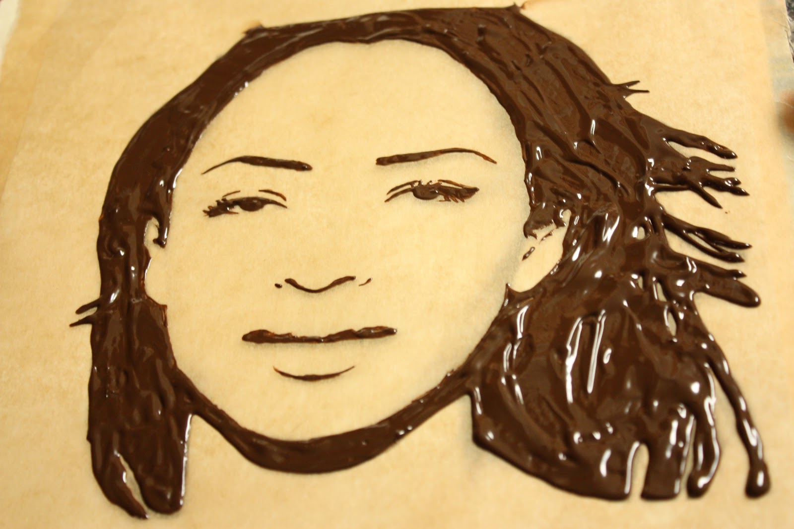 Our Eyes Eat First: Painting a Portrait..... with Chocolate!