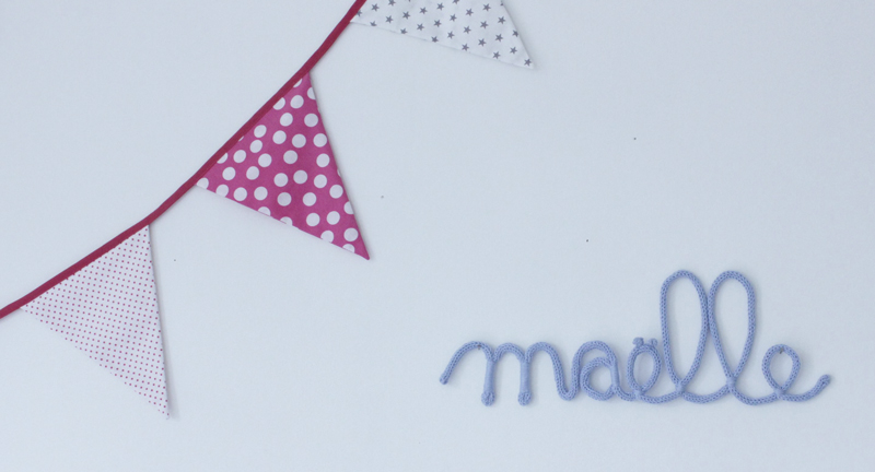 L'atelier Des Petites Bauloises: Prénom de laine Maëlle