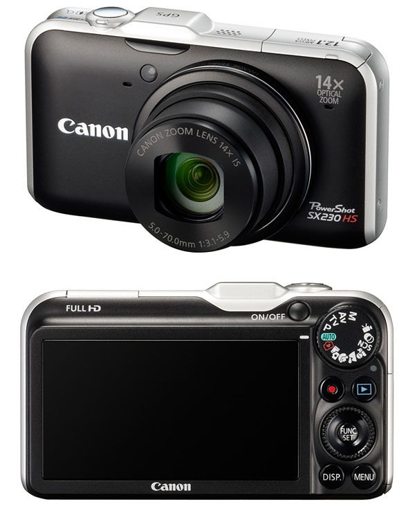 Super Slim Camera, Canon PowerShot SX230 HS with GPS - Camera Zone ...