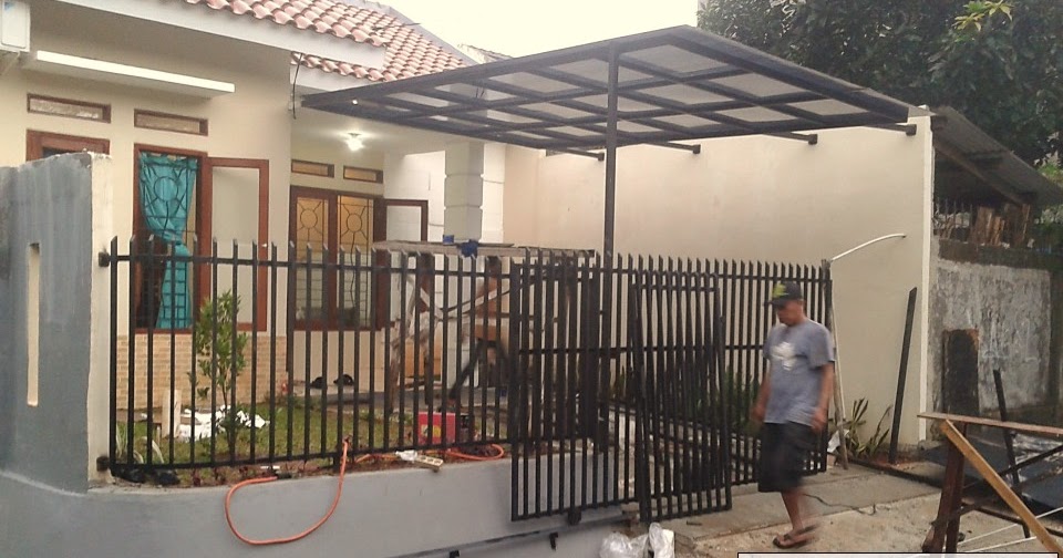 Kanopi dan Pagar Minimalis di Depok - Jual Kanopi Termurah - 08125227383