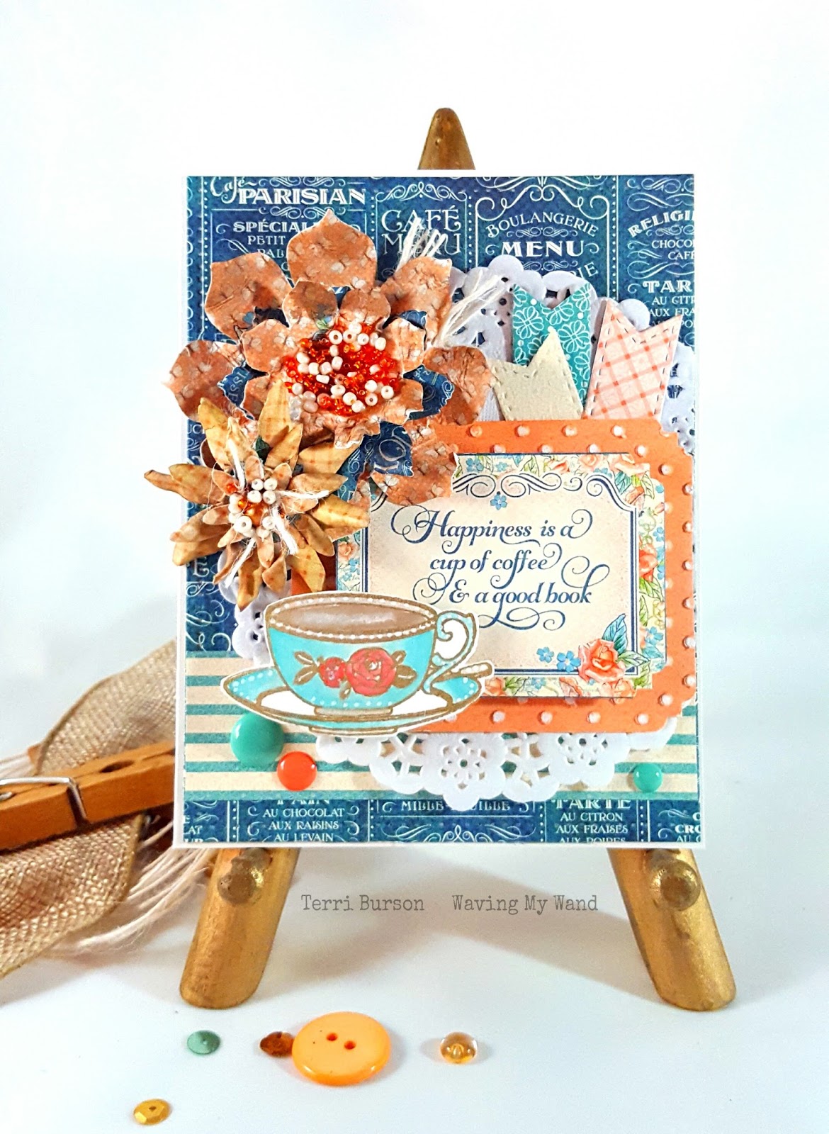 Waving My Wand: Graphic 45 Cafe Parisian for Coffee Loving Cardmakers