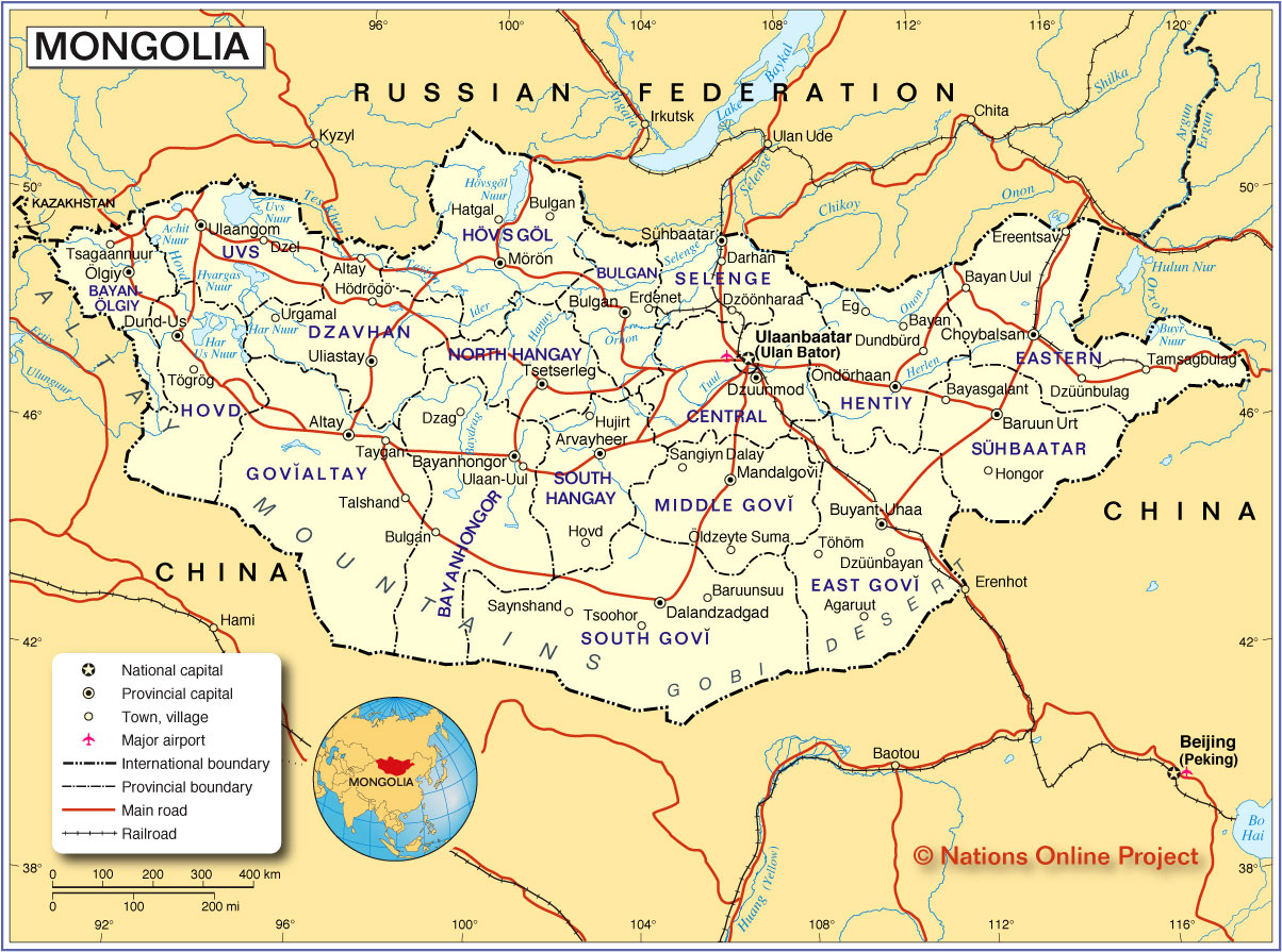 MAPS OF MONGOLIA