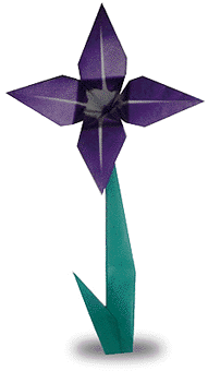 Iris - Easy Origami instructions For Kids