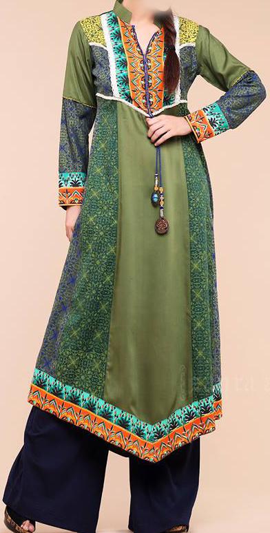 Ban straight Kurta with design full kurta very beautiful designs kurti ...