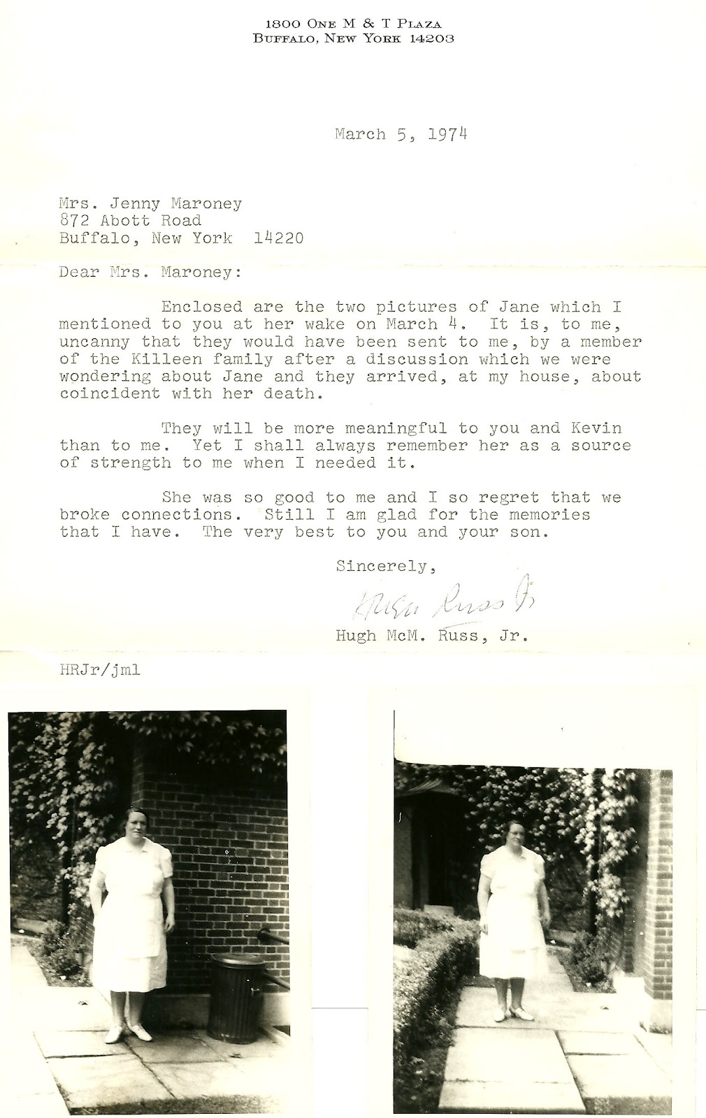 Moroney Family of Miltown Malbay, Co. Clare, Eire: JANE MORONEY 1900-1974