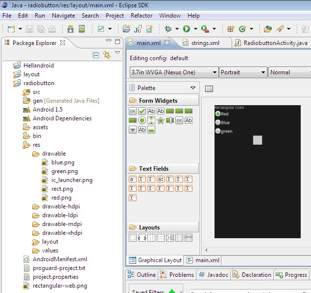 Android Safe For Beginners And Experts Creating Radio Button In Android