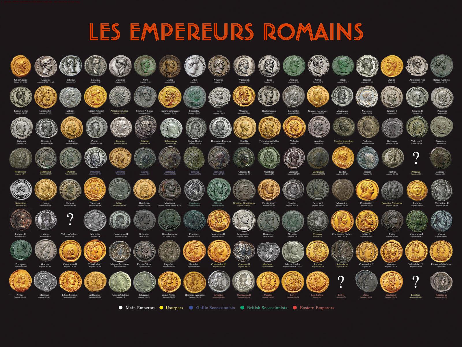 Poster fond d'écran : empereurs romains | Vidéos détection et ...